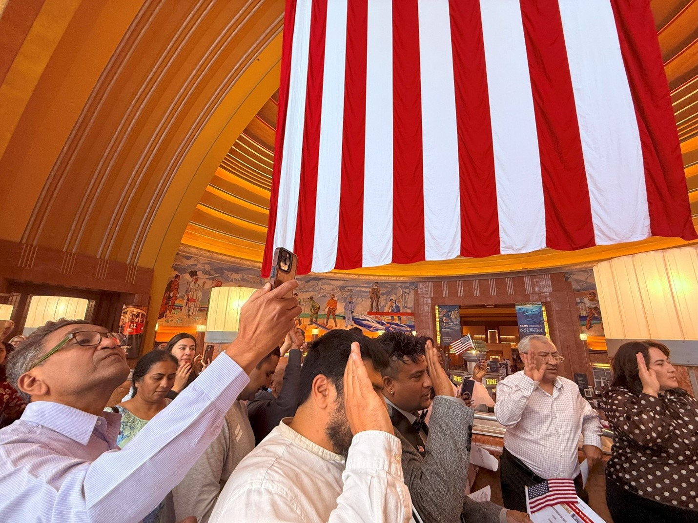Cincinnati Union Terminal site of Naturalization Ceremony -- Sept. 6 ...